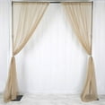BalsaCircle 10 feet x 10 feet Natural Sheer Voile Backdrop Drapes ...