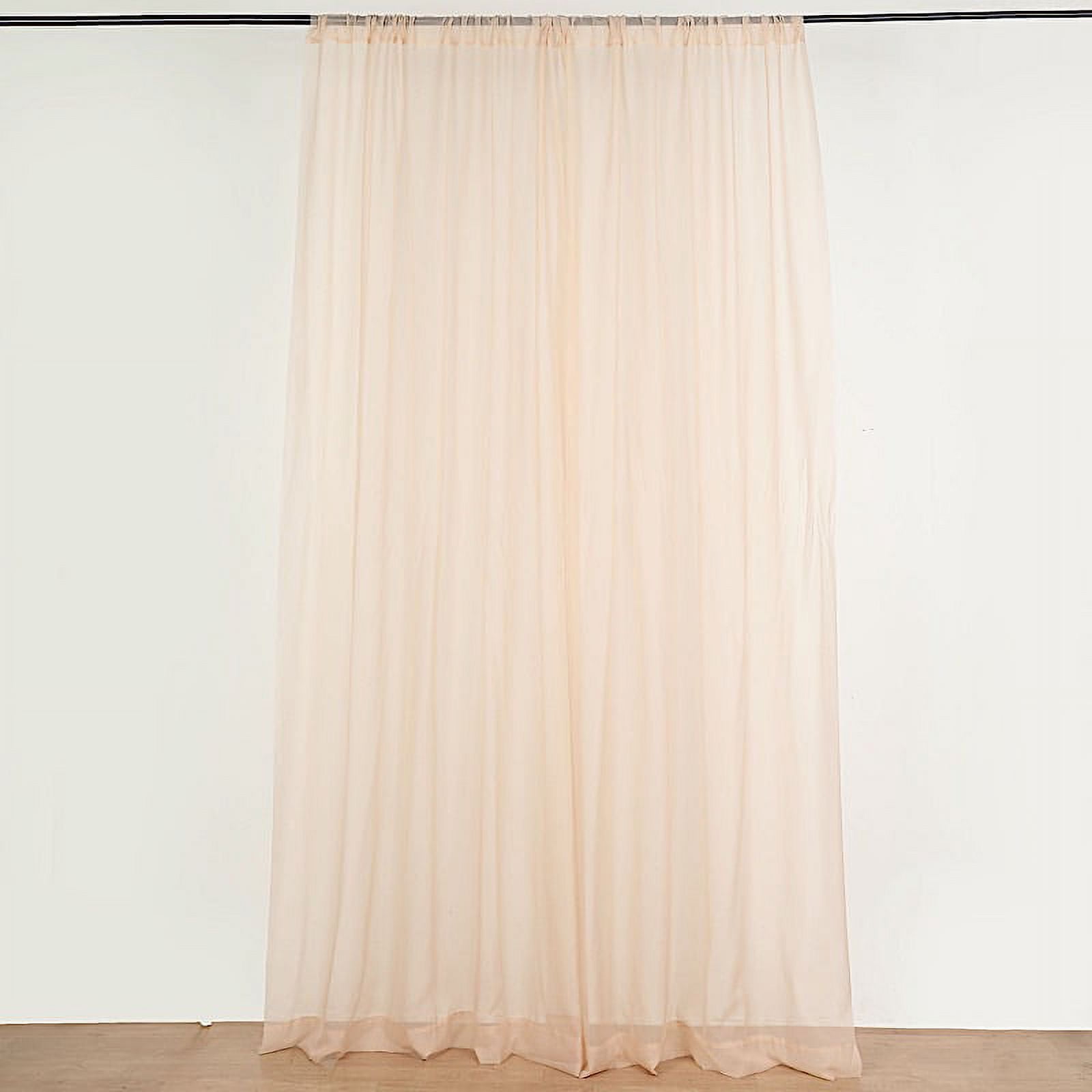 Balsa Circle Sheer Voile Backdrop Curtains, 2 Panels, 10x10 ft, Party ...