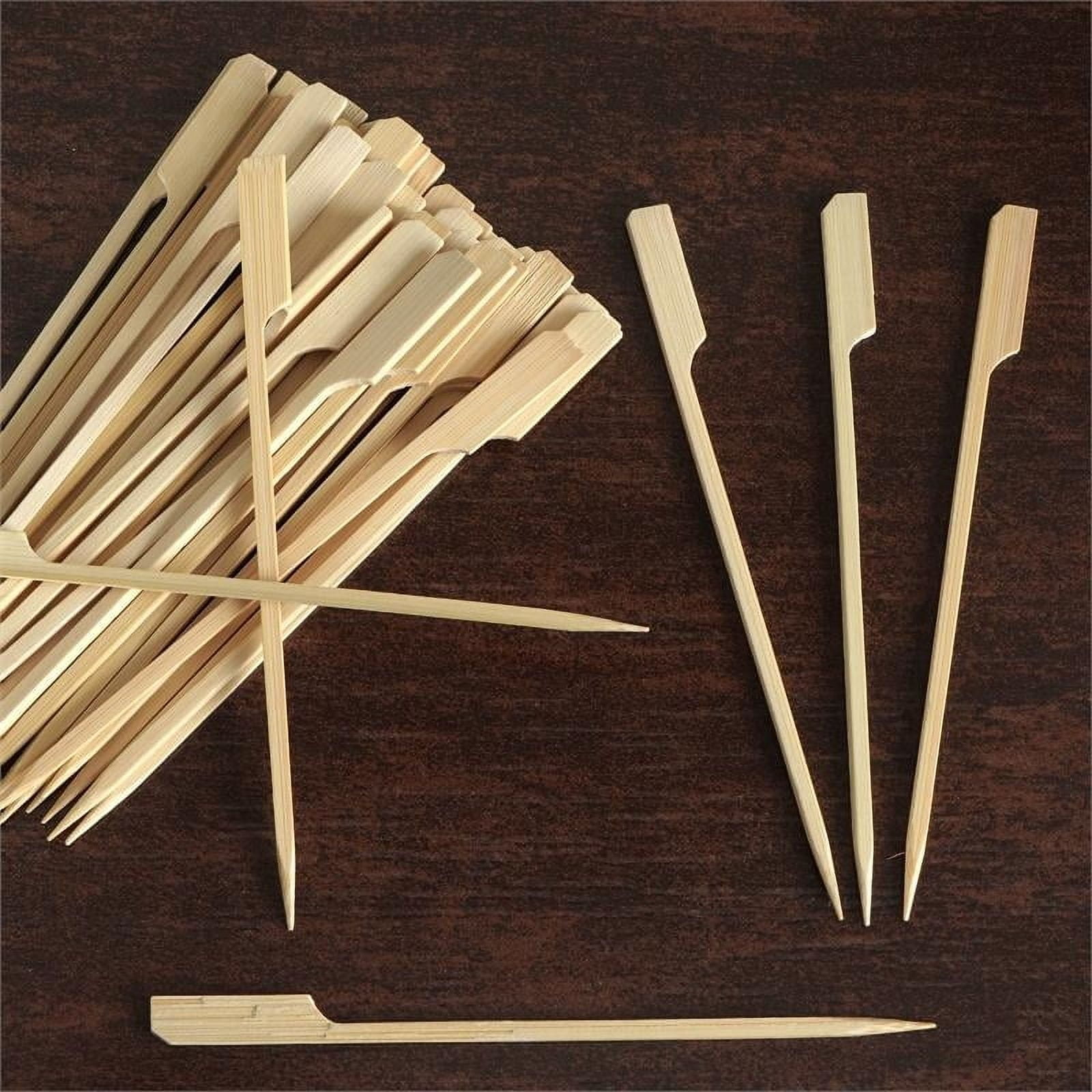 BalsaCircle 100 Natural 6" Disposable Bamboo Paddle Picks Eco Friendly ...