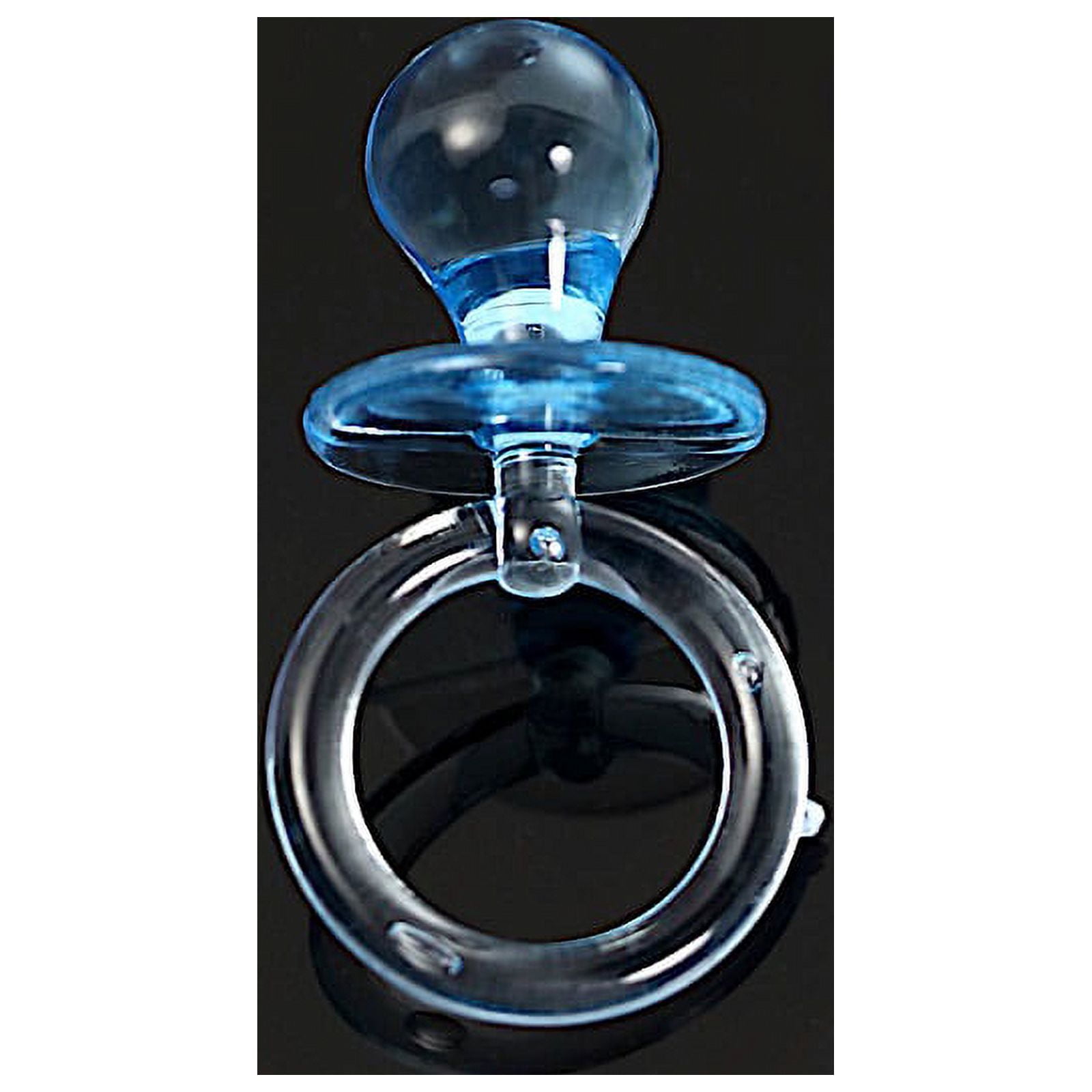 BalsaCircle 12 Light Blue Plastic Mini Baby Pacifiers Party Favors DIY ...