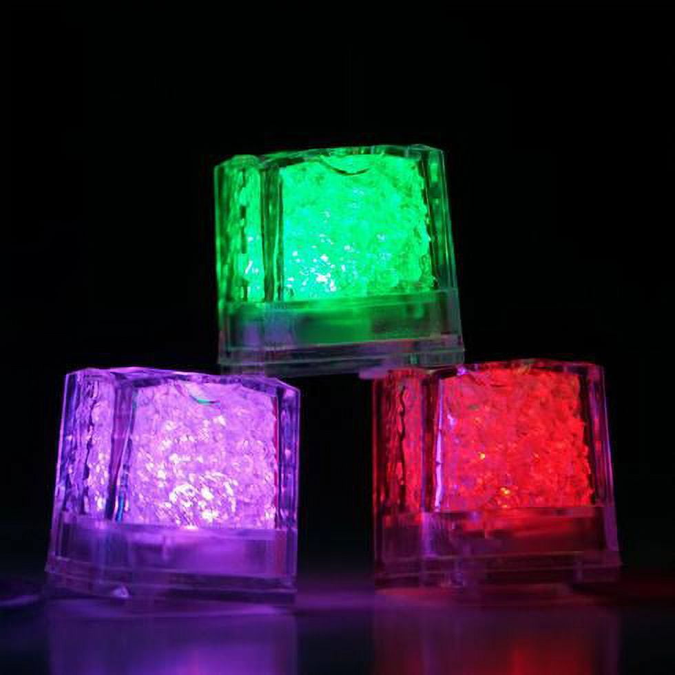 BalsaCircle 12 Pieces Assorted LED Small Submersible Cube Lights Party ...