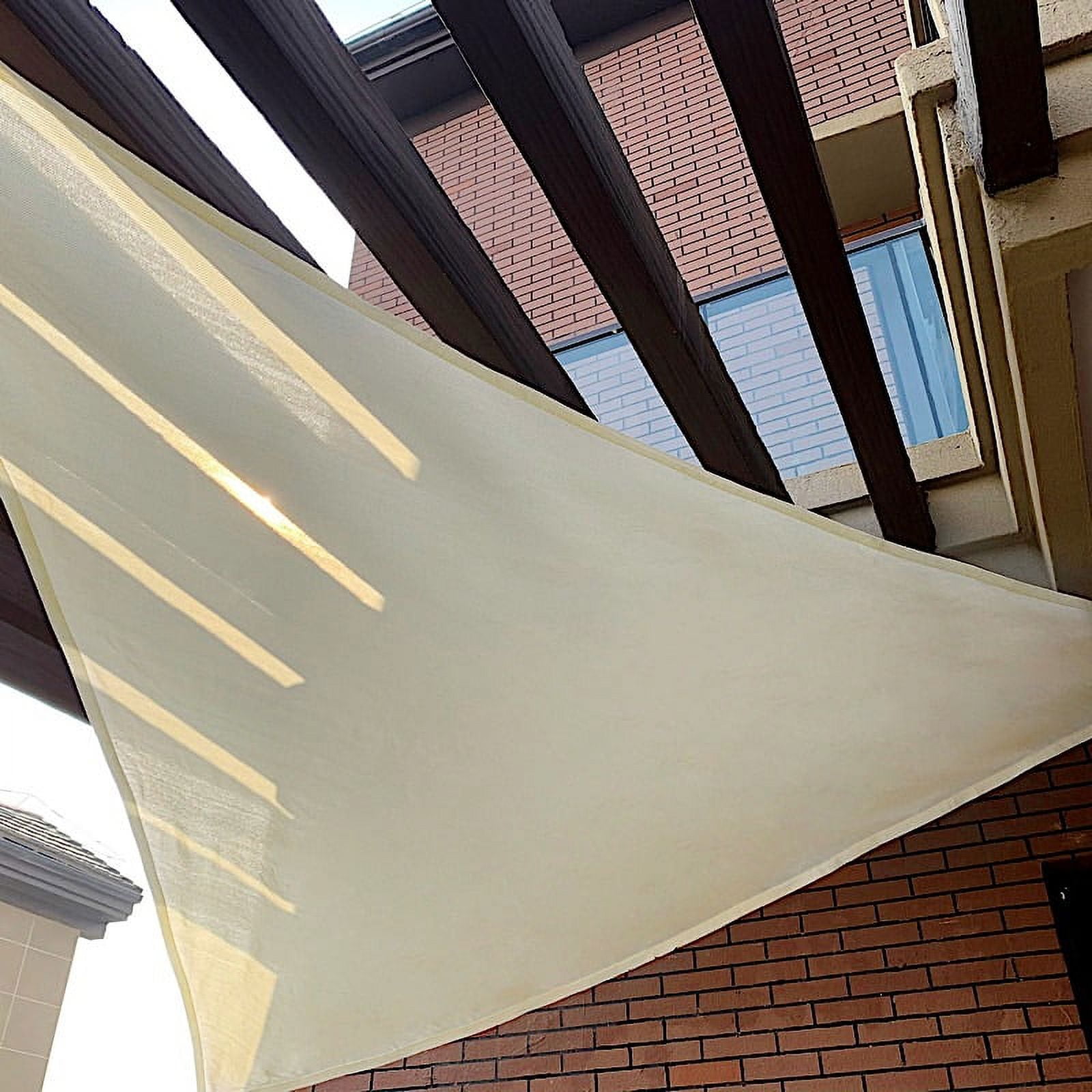 Balsa Circle 12 feet Ivory Triangle Sun Shade Sail UV Block Canopy ...