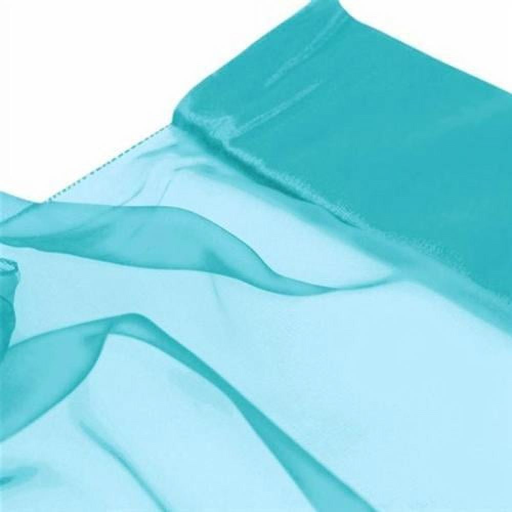 BalsaCircle 12" x 10 yards Turquoise Chiffon Fabric Bolt Wedding Favors ...