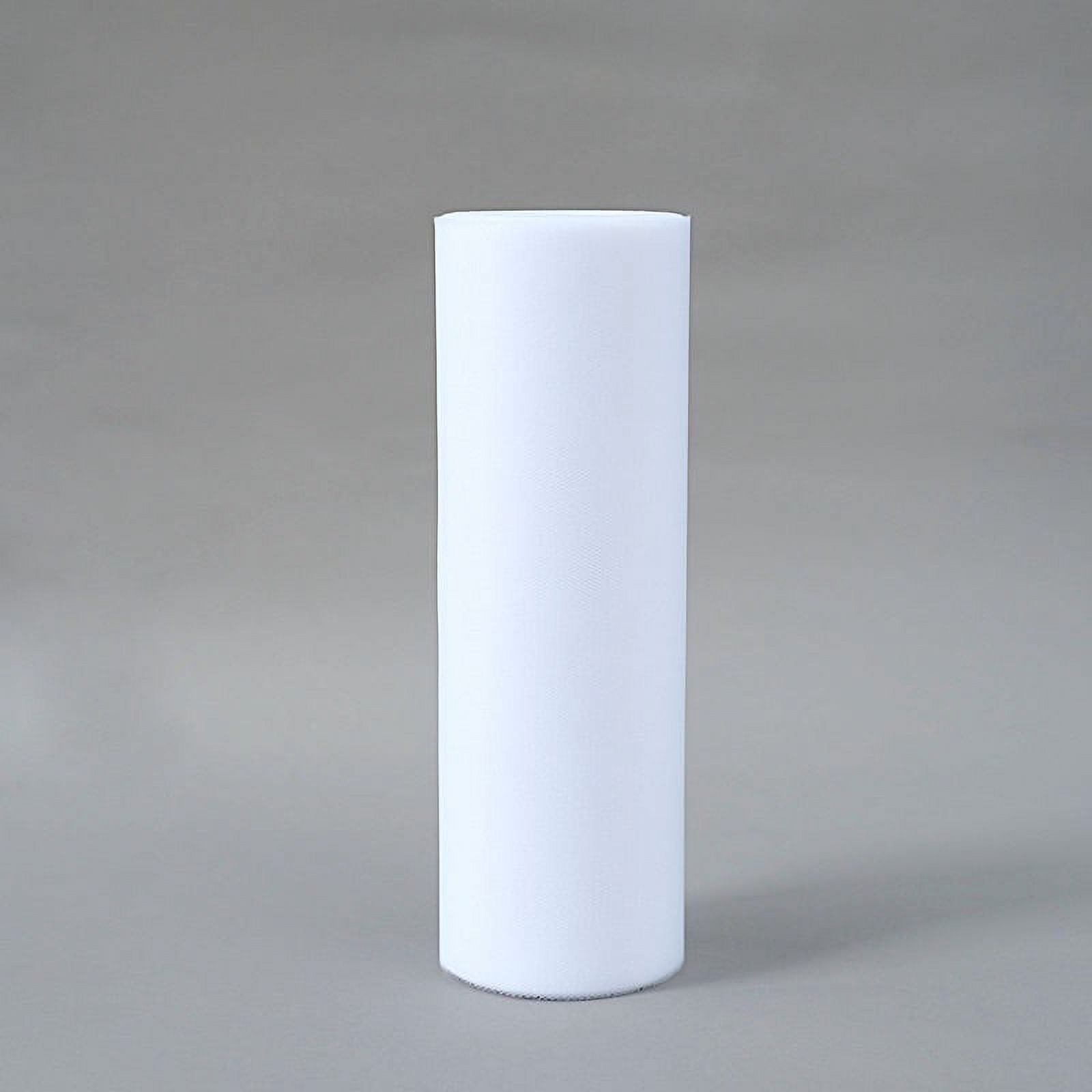 Balsa Circle 12" x 100 yards Wedding Tulle Roll White - Walmart.com