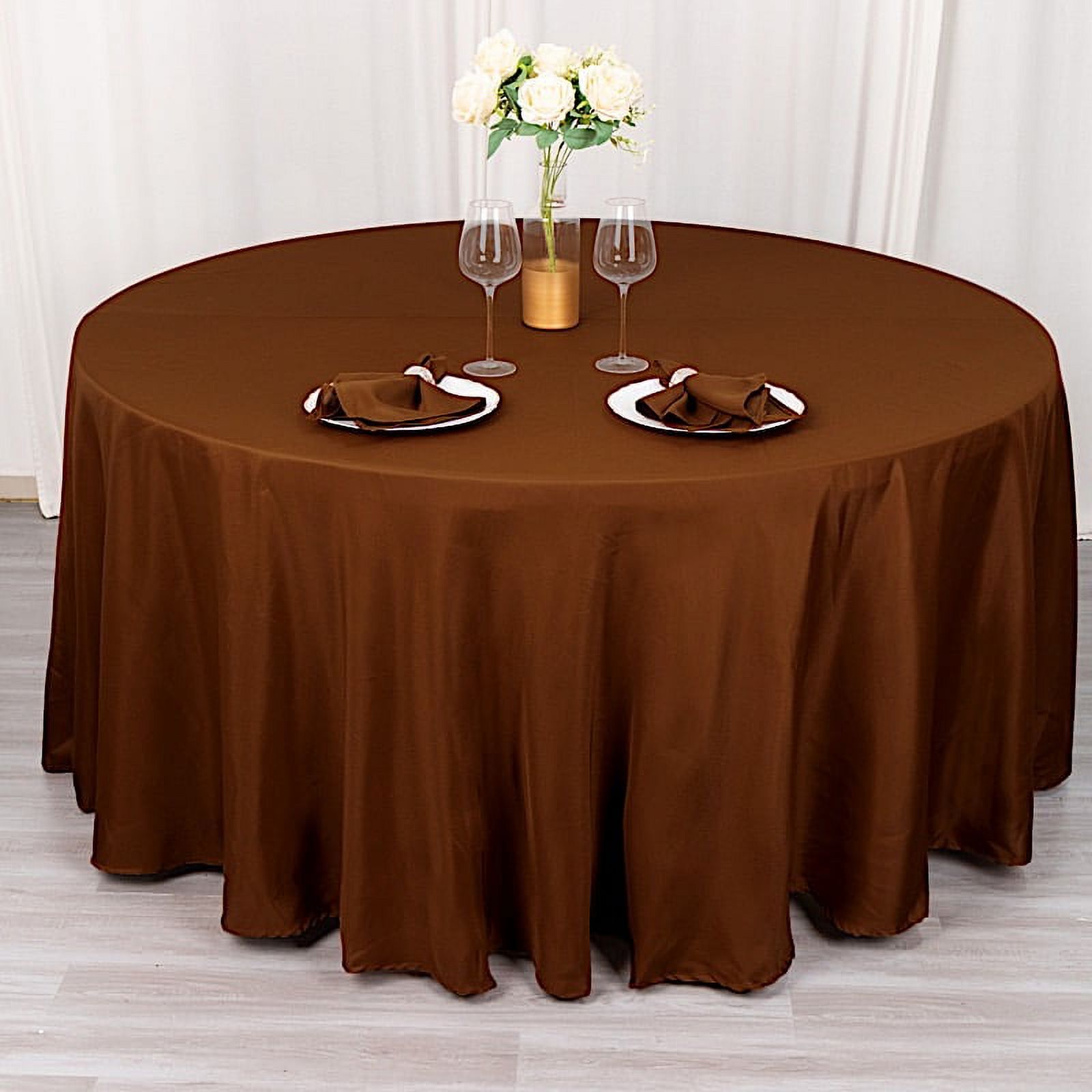BalsaCircle 108" Round Cotton Tablecloths Wedding Linens Black ...