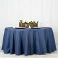 BalsaCircle 120" Dark Blue Faux Denim Polyester Round Tablecloth Linens ...