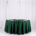 BalsaCircle 120" Round Polyester Tablecloth in Hunter Green for ...