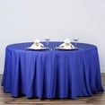 BalsaCircle 120" Royal Blue Round Polyester Tablecloth Wedding Table ...