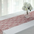 BalsaCircle 12x108 in Dusty Rose Rose Floral Lace Table Runner Wedding ...