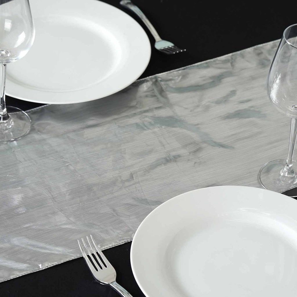 BalsaCircle 13 x 108" Metallic Shiny Nylon Tissue Lame Table Runner ...