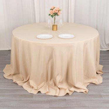 Efavormart 132" Wholesale Round Tablecloth Polyester Round Table Linens ...
