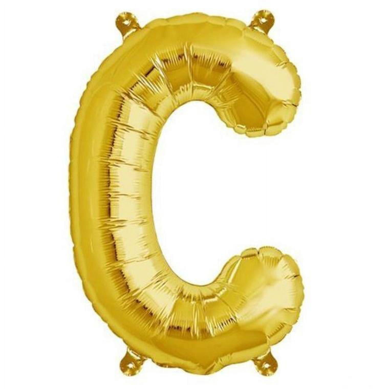 BalsaCircle 16" Mylar Foil Plain Balloon Gold Letter C Wedding Party ...
