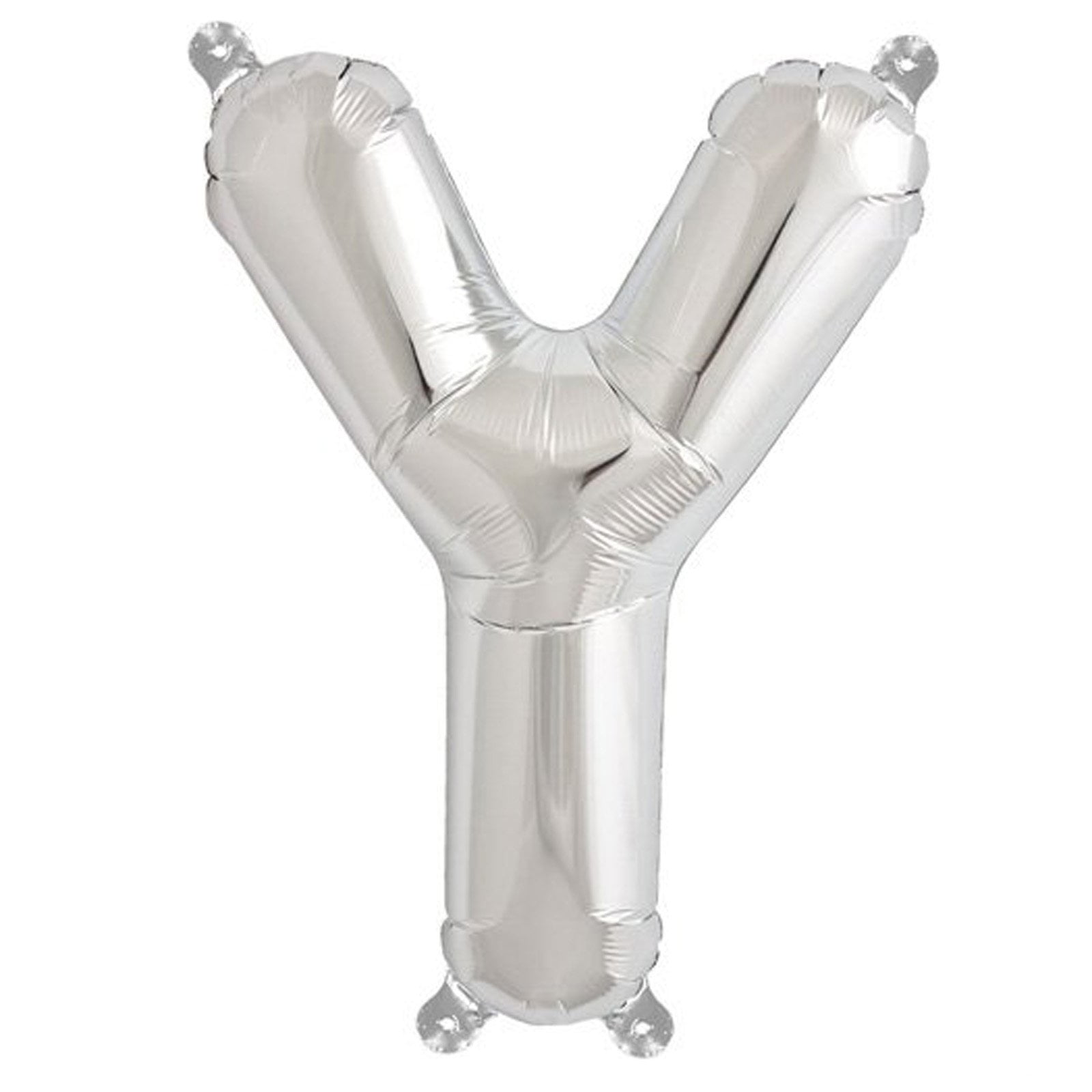 BalsaCircle 16" Mylar Foil Plain Balloon Silver Letter Y Wedding Party ...
