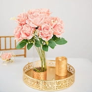 Efavormart 4 Bushes Navy Blue Real Touch Artificial Silk Rose Bridal ...