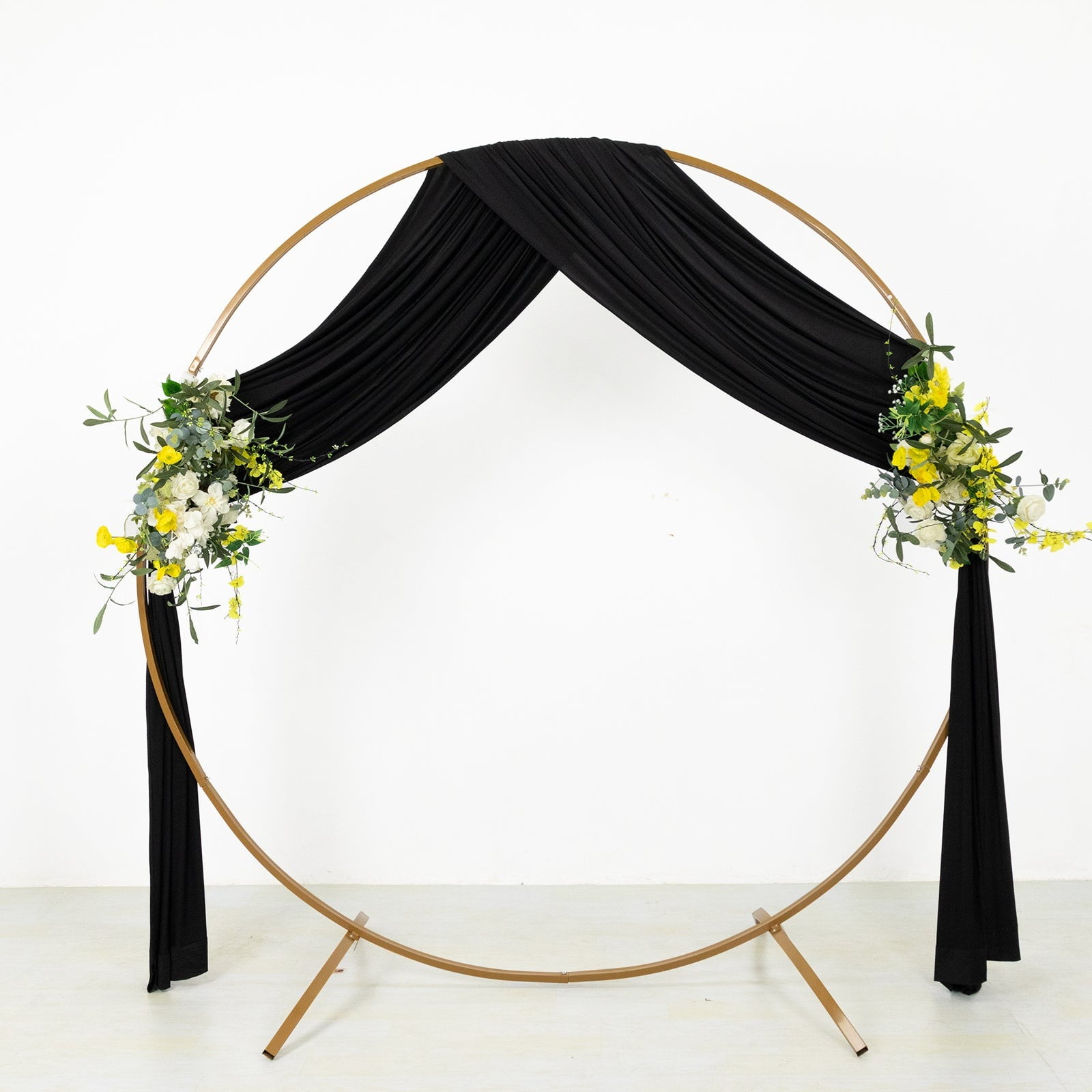 BalsaCircle 18 feet Black 4-Way Stretch Spandex Divider Backdrop ...