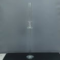 BalsaCircle 2 Crystal Clear 26" Glass Hurricane Taper Candle Holders ...