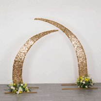BalsaCircle 3 Brown Spandex Fitted Round Top Wedding Arch Backdrop ...