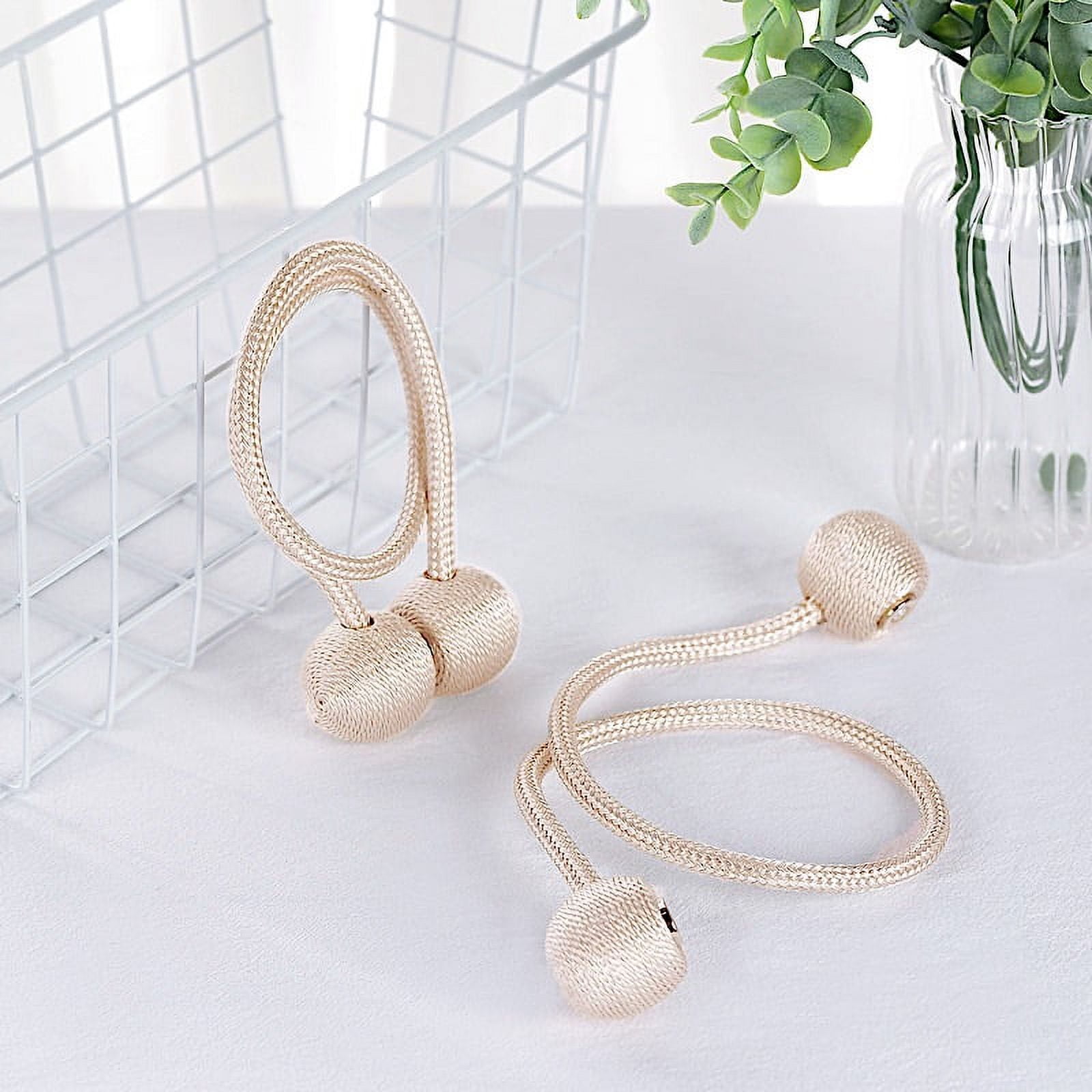 BalsaCircle 2 Magnetic Tie Backs Metal Window Curtains Holdbacks ...