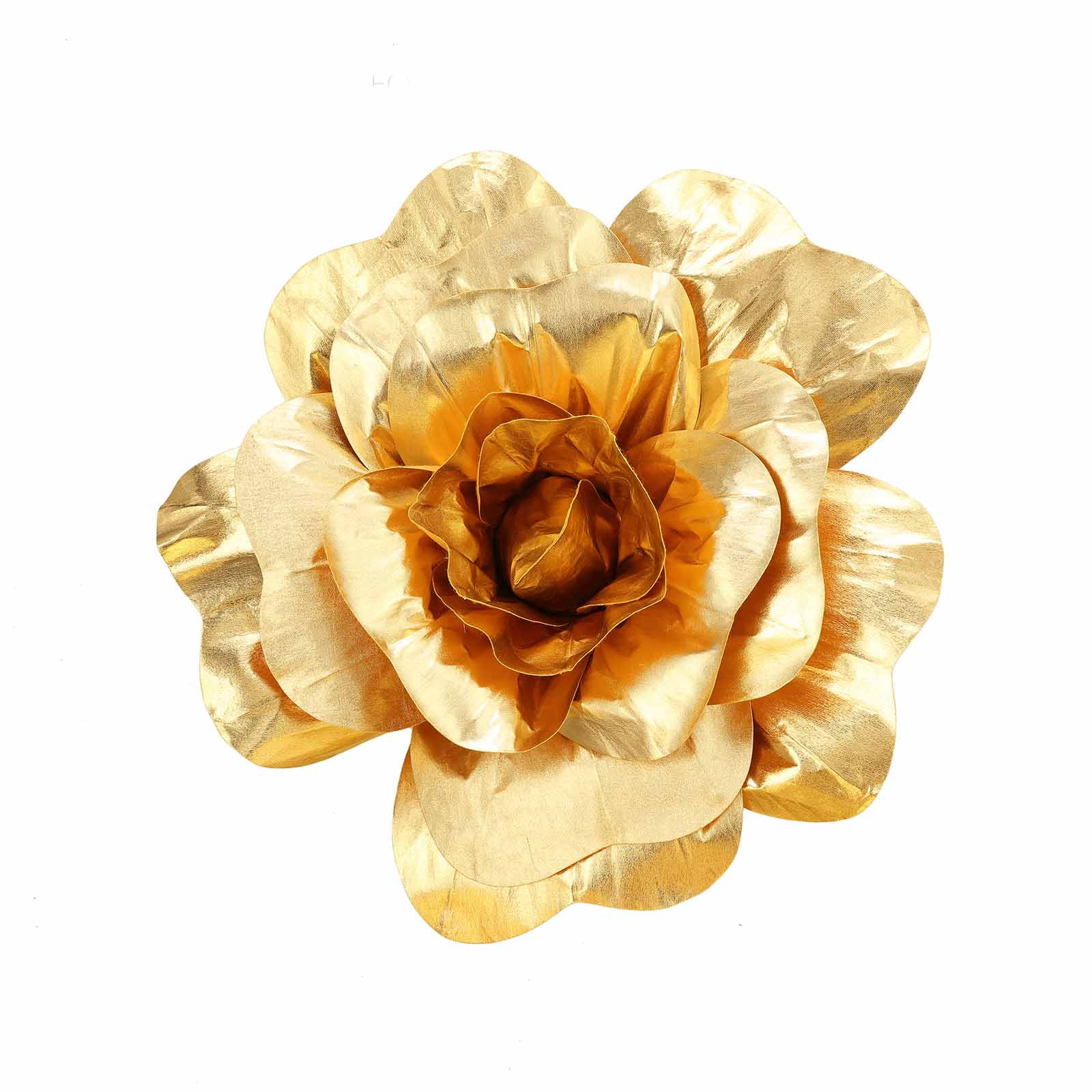 BalsaCircle 2 Pieces 20" Gold Artificial Large Roses Flowers Wall ...