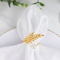 BalsaCircle 2 White Pearl Rhinestone Napkin Rings Wedding Party ...