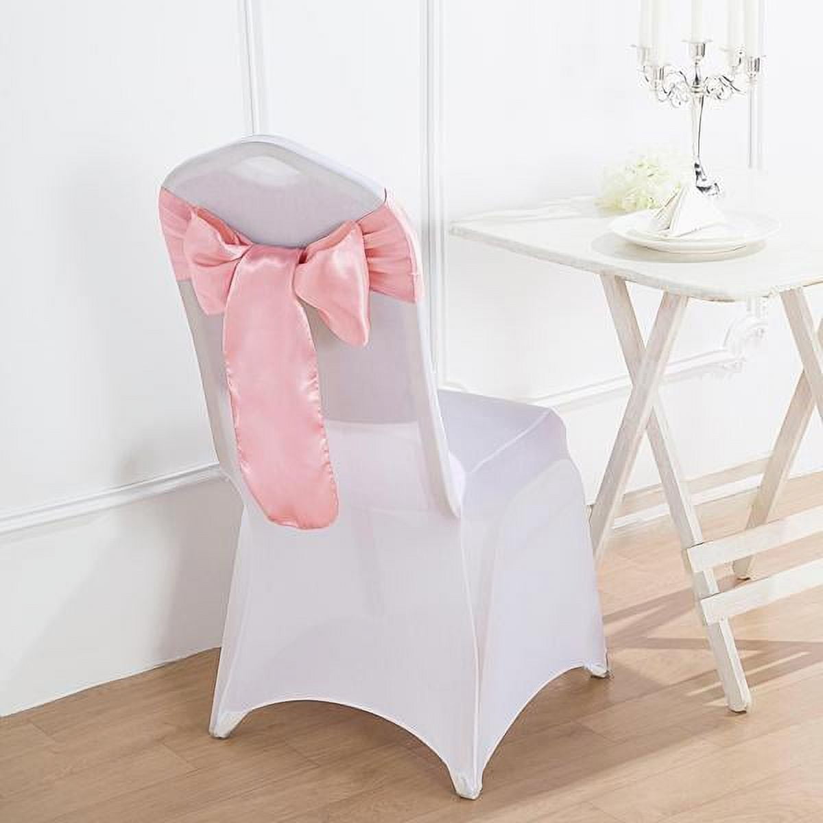 BalsaCircle 20 Pink Satin Chair Sashes Bows Ties Wedding Decorations ...