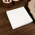 BalsaCircle 20 White Square 10x10" Disposable Airlaid Paper Cocktail ...