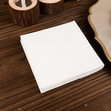 BalsaCircle 20 White Square 10x10" Disposable Airlaid Paper Cocktail ...