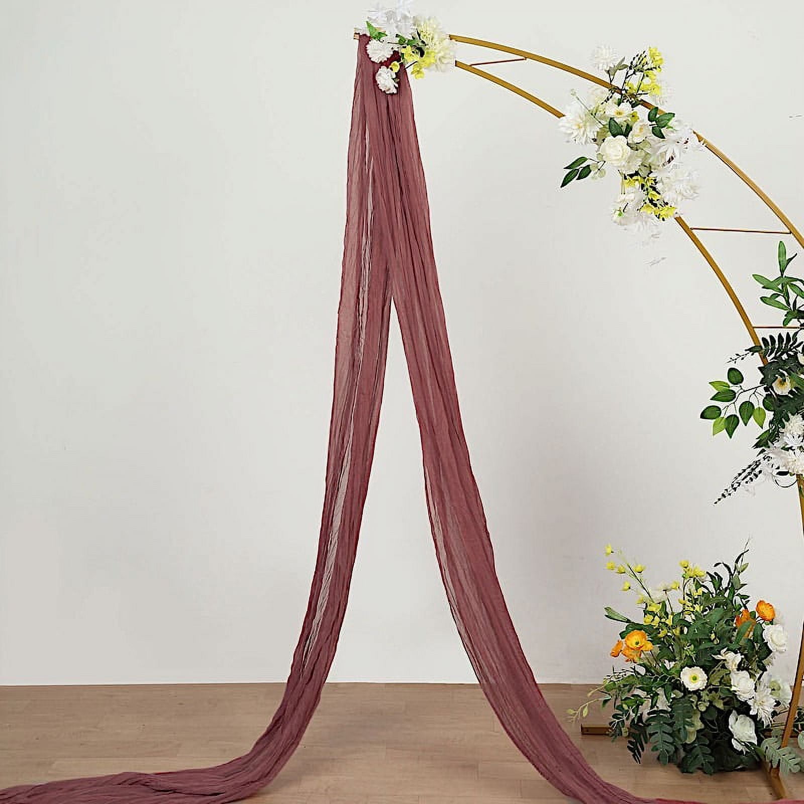 BalsaCircle 20 feet Mauve Cotton Cheesecloth Fabric Backdrop Drape ...