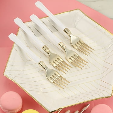 Unique Industries Plastic Forks, Yellow, 18ct - Walmart.com