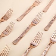 Gold Splendor LOOKS LIKE REAL!! Gold Plastic Forks 25ct. - Walmart.com