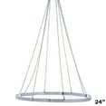 BalsaCircle 24" Silver Metallic Ceiling Draping Canopy Hoop Hardware ...