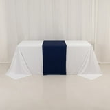 Balsa Circle 24x72 in Navy Blue Premium Scuba Polyester Wide Table ...