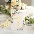 BalsaCircle 25 Gold Pieces 7" Double Sided Table Numbers Sign Holders ...