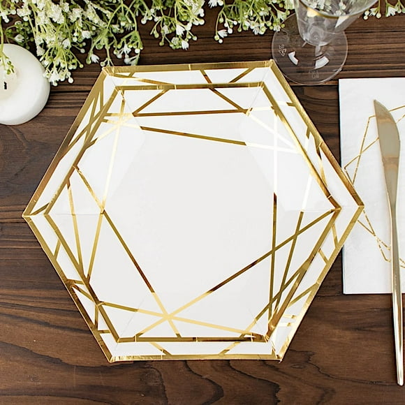 Hexagon Paper Plates