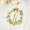 BalsaCircle 25 White 9" Round Disposable Paper Dinner Plates Flower ...