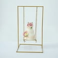 BalsaCircle Gold Metal Swing Cake Stand for Wedding Treat Display, 3ft ...