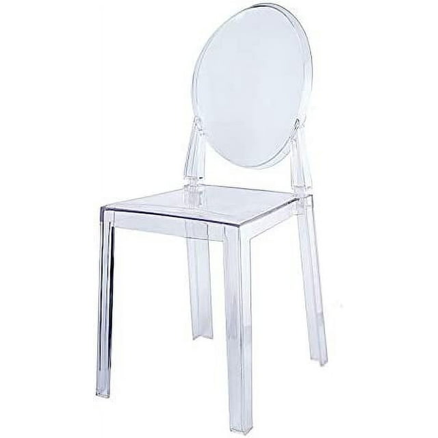BalsaCircle 36-Inch Tall Clear Plastic Transparent Chair Wedding Party ...
