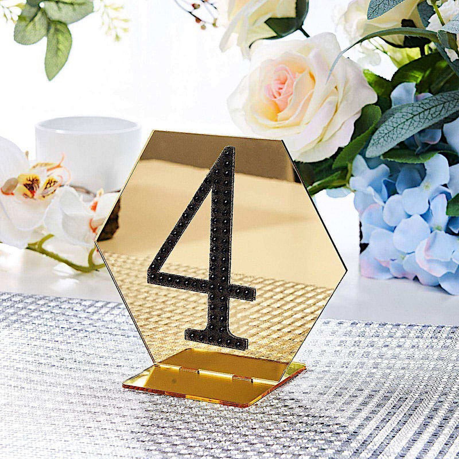 BalsaCircle 4" Black Solid Number 4 Self-Adhesive Rhinestones Gems ...