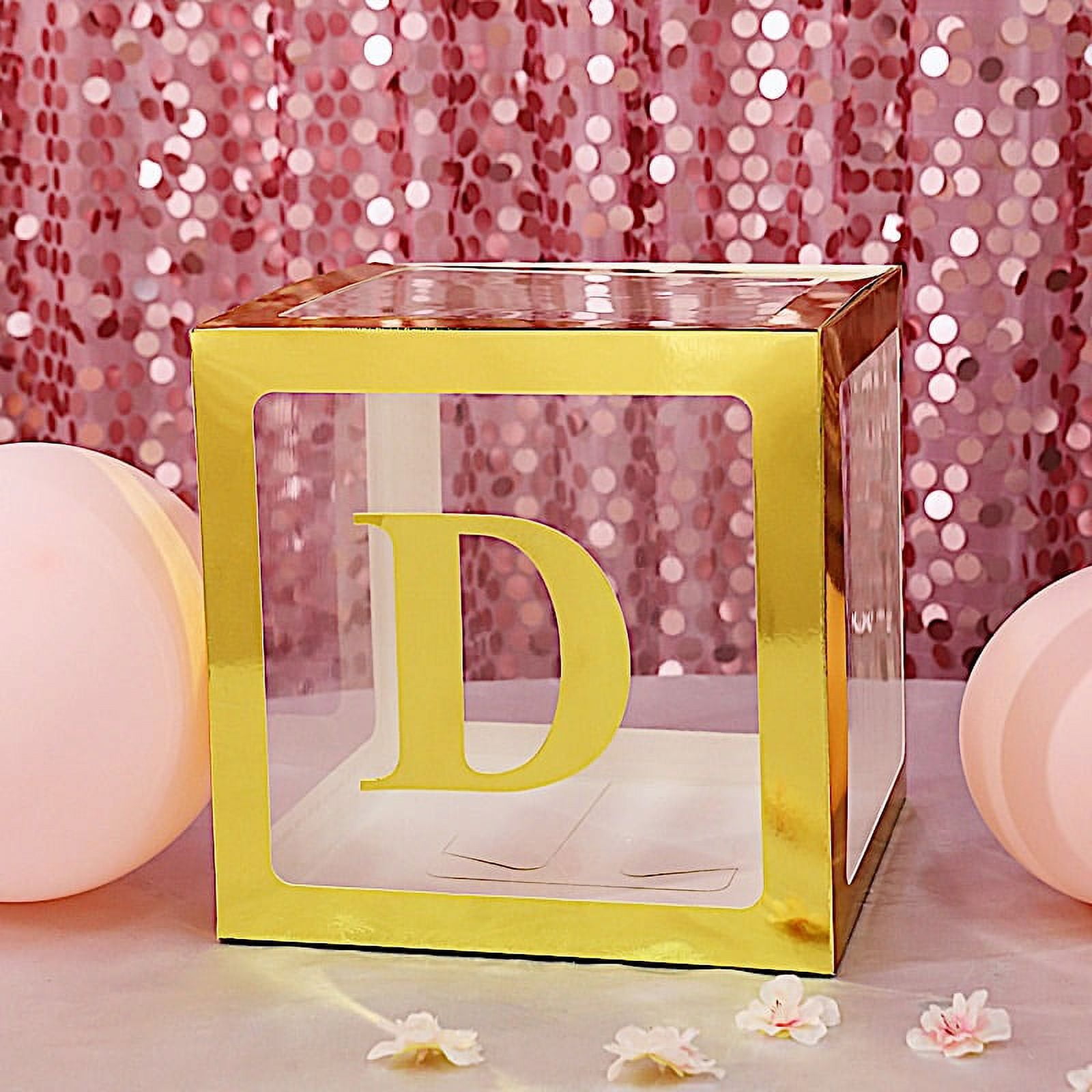 BalsaCircle 4 Gold 5" Letter D Cardstock Stickers Backdrop Wall Party ...