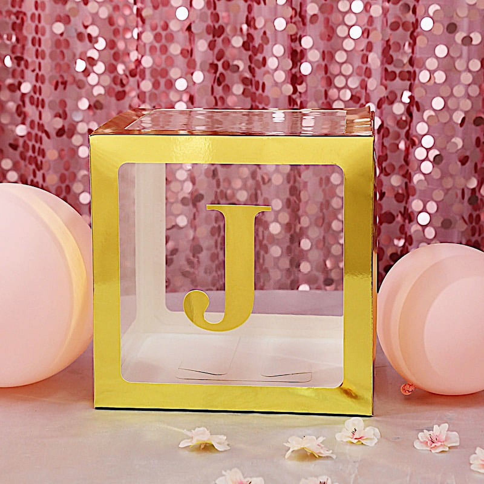BalsaCircle 4 Gold 5" Letter J Cardstock Stickers Backdrop Wall Party ...