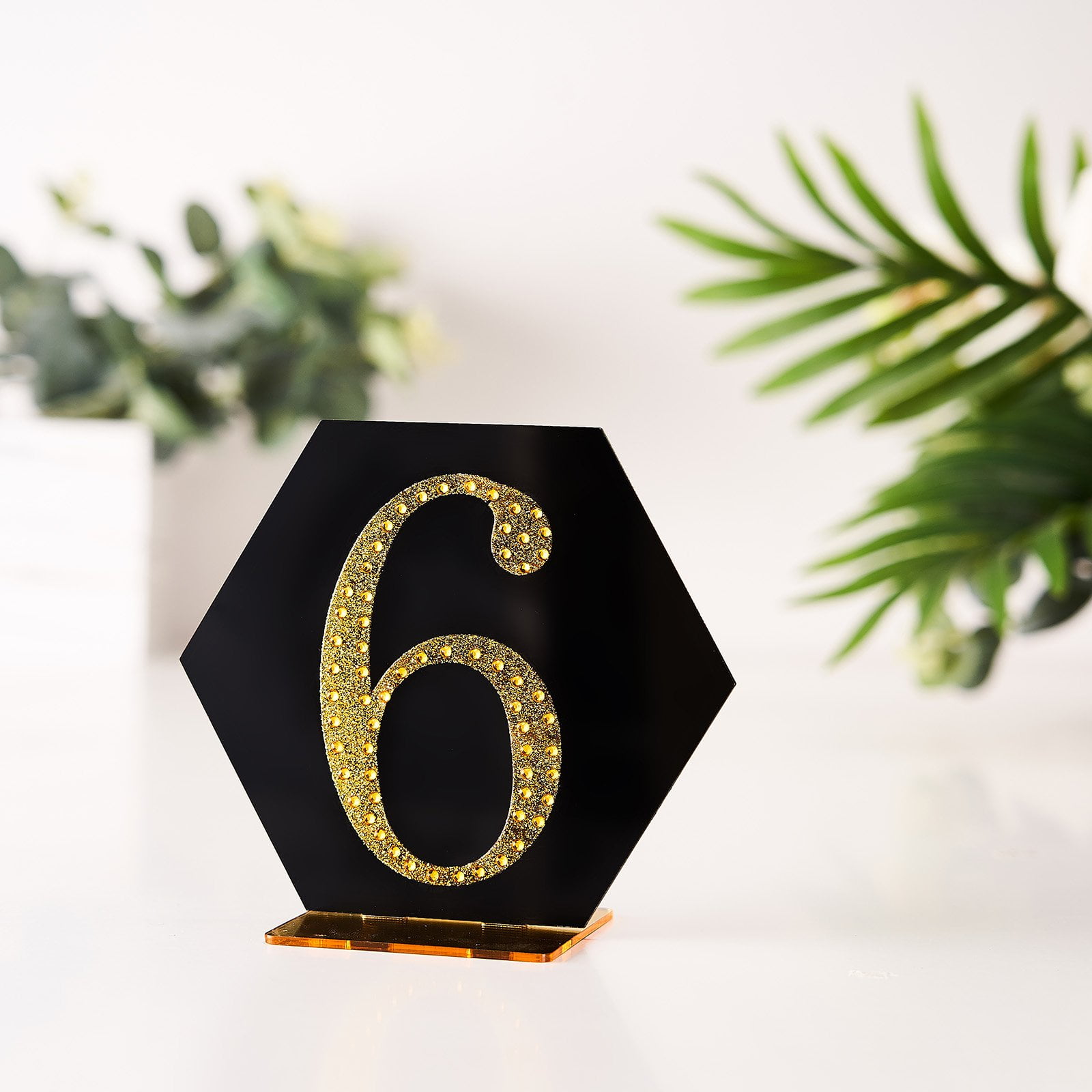 BalsaCircle 4" Gold Solid Letter Number Self-Adhesive Rhinestones Gems ...