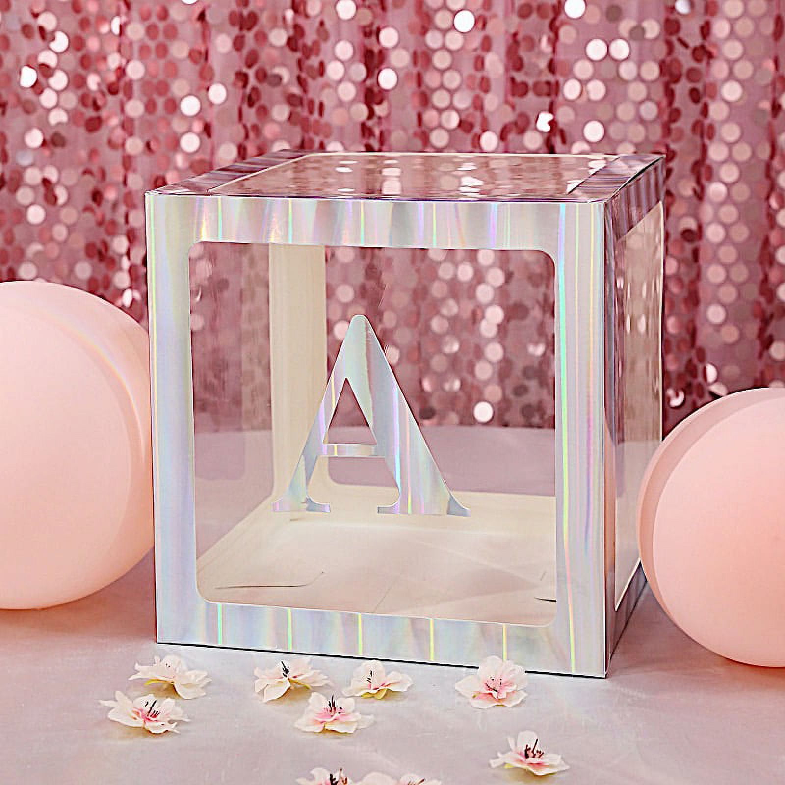 BalsaCircle 4 Pieces Iridescent 5" Cardstock Stickers Backdrop Wall ...