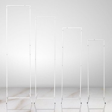 Efavormart Set Of 4 | Gold Metal Frame Wedding Arch, Rectangular ...