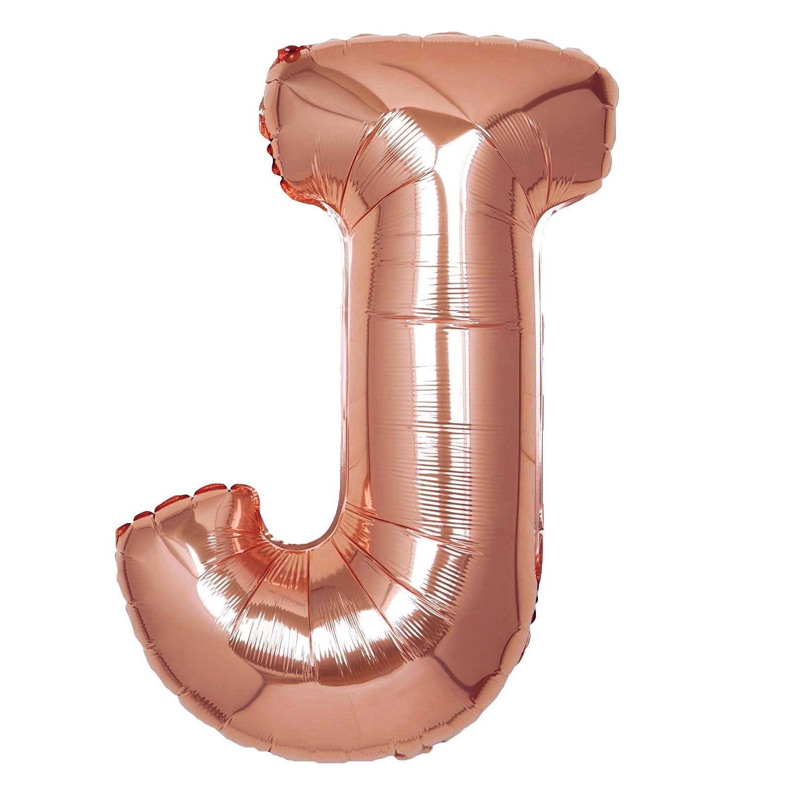 BalsaCircle 40" Rose Gold Letter J Mylar Foil Plain Balloon Wedding ...