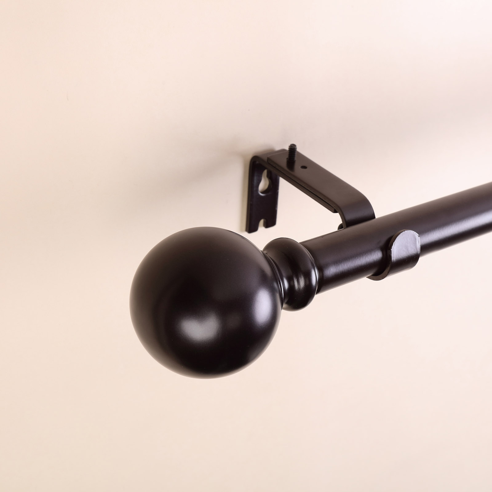 BalsaCircle 42-126-Inch long Adjustable Metal Curtain Rod Set Teardrop ...