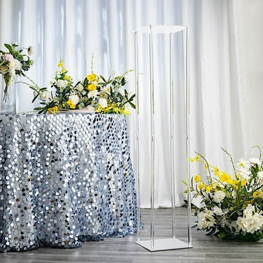 BalsaCircle 40" Clear Over The Table Rectangular Acrylic Flower Display ...