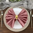BalsaCircle 5 Pieces 20" x 20" Dusty Rose Premium Velvet Napkins Linens ...