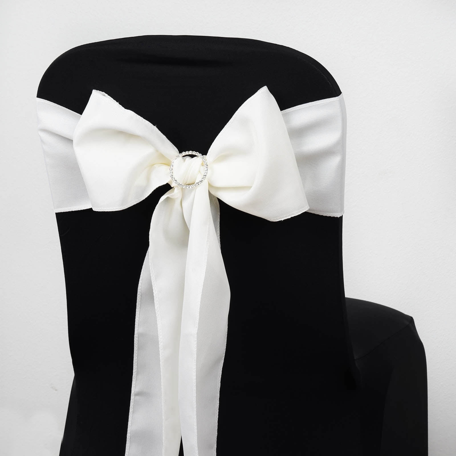 BalsaCircle 5 Polyester Chair Sashes Bows Ties Ivory - Walmart.com