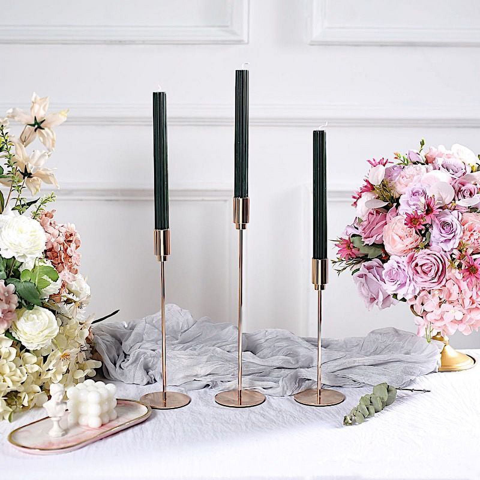 Balsa Circle Unscented 9 in Wax Taper Candles, Ribbed Design, Set of 5 ...