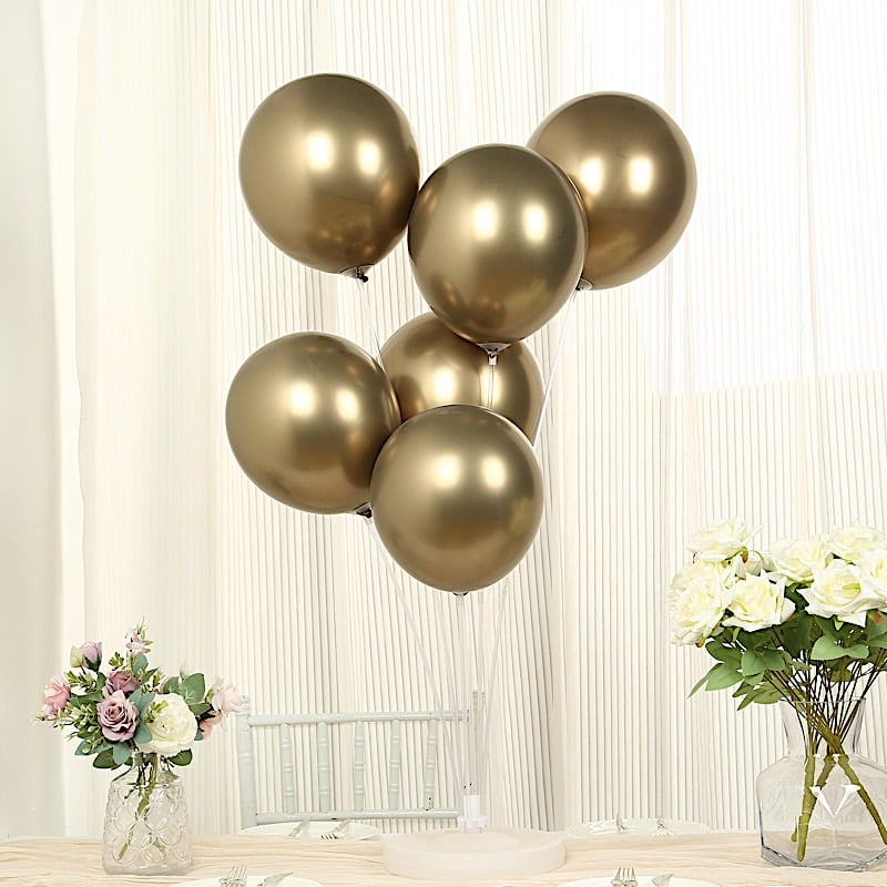 BalsaCircle 50 Champagne 12 in Round Metallic Latex Biodegradable ...